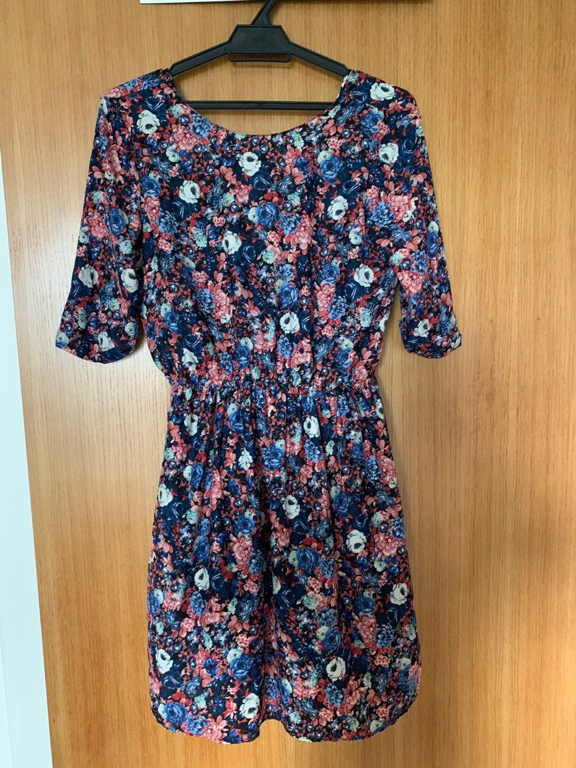 Zara Flower Dress, Women's Fashion, Dresses & Sets, Dresses on Carousell