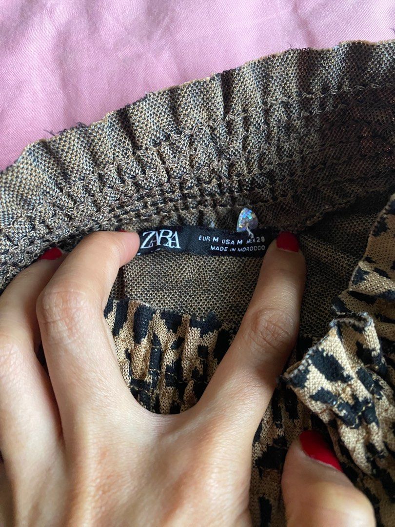 Zara leopard print top on Carousell