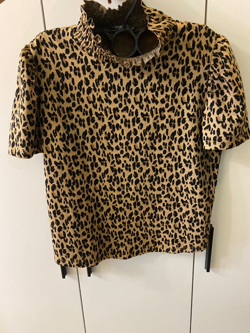 Zara leopard print top on Carousell