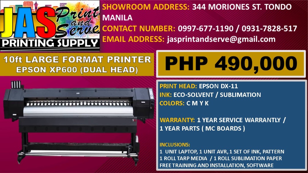 10ft LARGE FORMAT PRINTER, Computers & Tech, Printers, Scanners ...