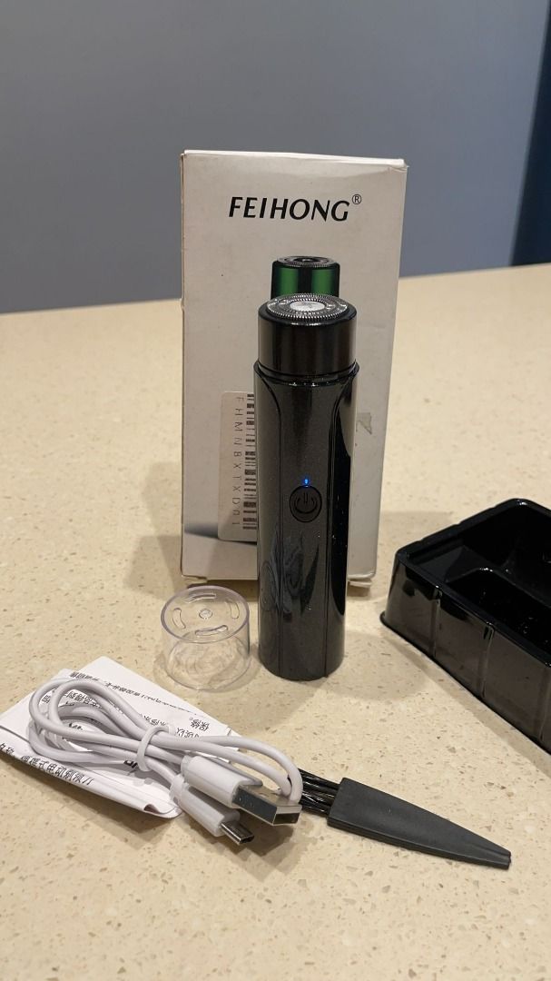 1346) ELECTRIC SHAVER[BRAND] FEIHONG ELECTRIC SHAVER PORTABLE MINI CHARGING FULLY AUTOMATIC ...