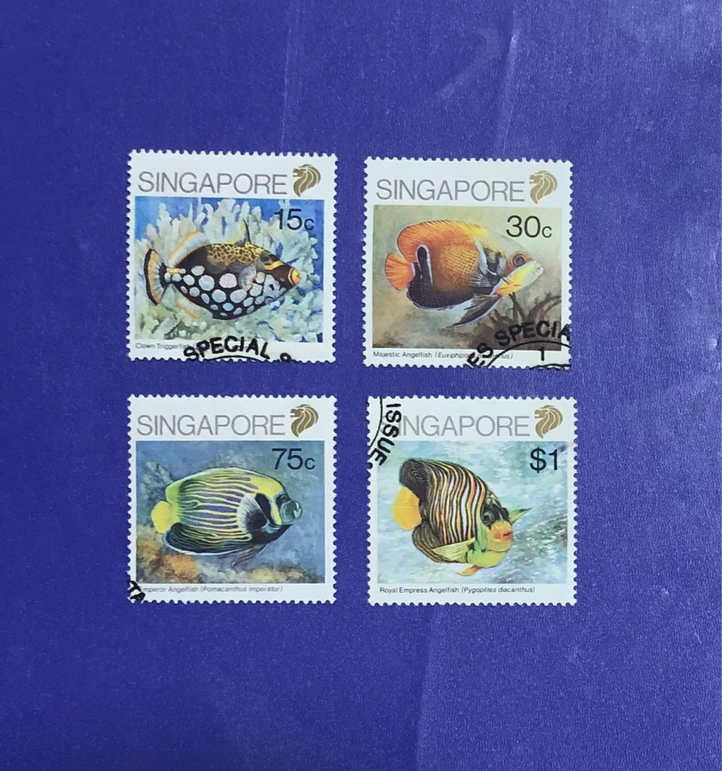 1989 Singapore Fish Series Used Stamp Set, Hobbies & Toys, Memorabilia ...