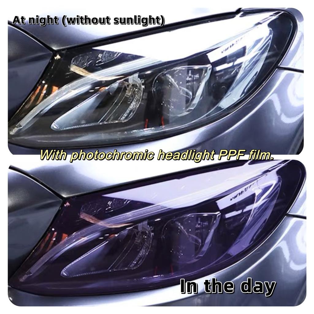 1 ROLL 200X40CM-Photochromic headlight PPF film, Car Accessories ...