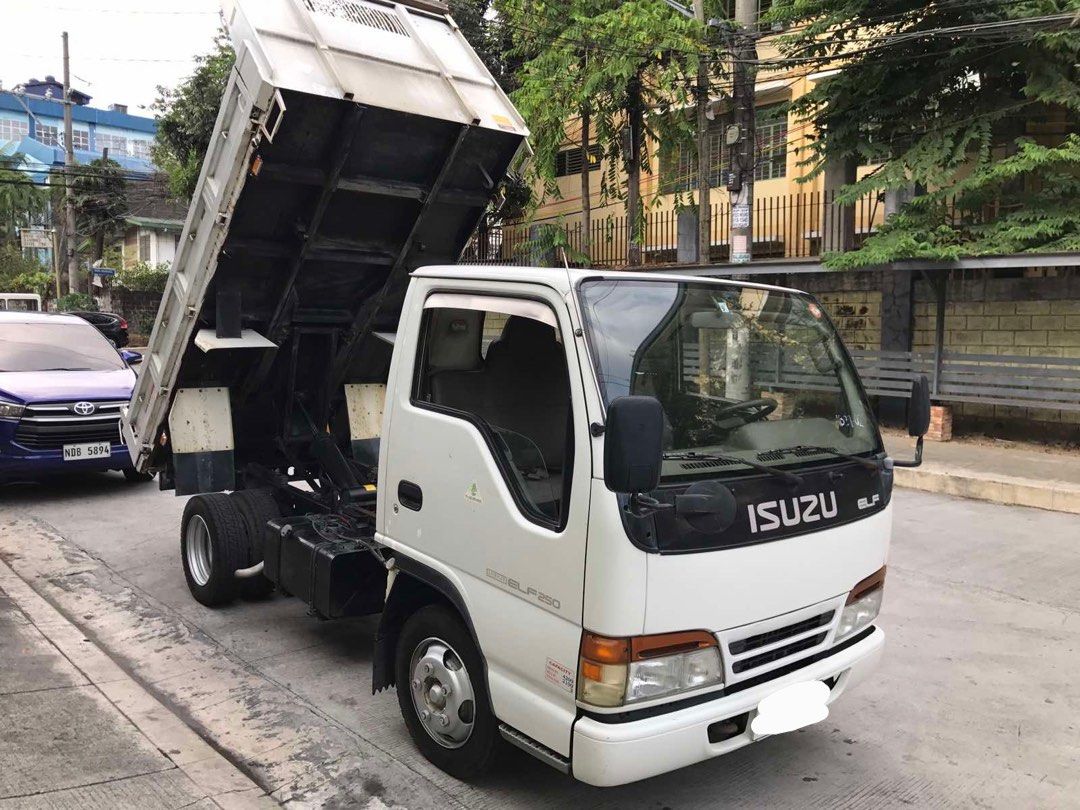 2022 Isuzu 4HF1 Manual Engine NKR ELF Mini Dump Trucks , Cargo Dropside ...