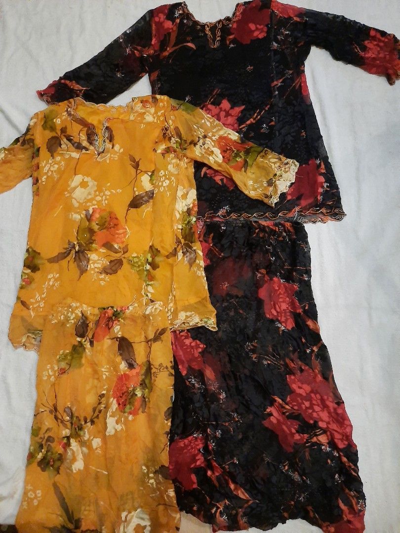 2 pasang Baju kurung kanak kanak, Babies & Kids, Babies & Kids Fashion ...