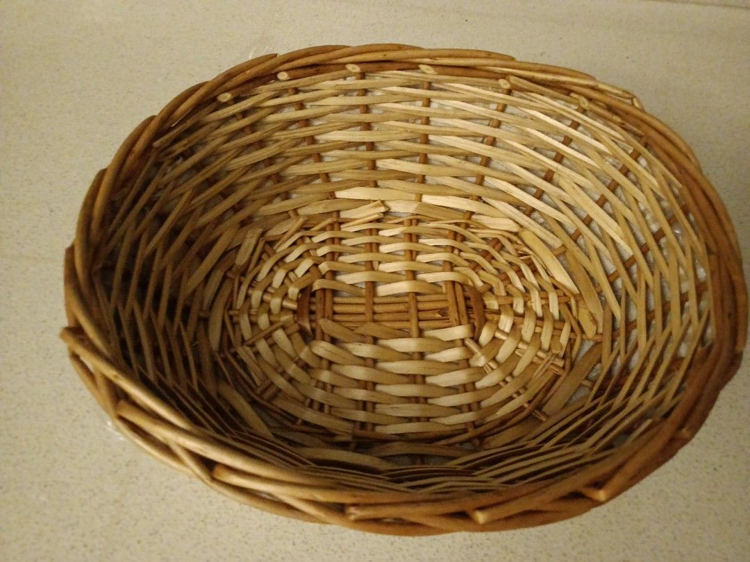 2 ratten baskets with Hazel name for $6, Furniture & Home Living, Home ...