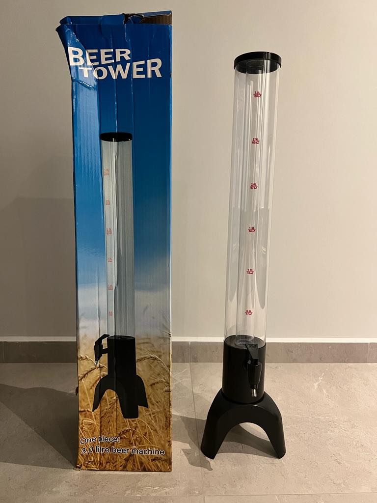 3 liter beer/ juice/ milo tower, Furniture & Home Living, Kitchenware ...