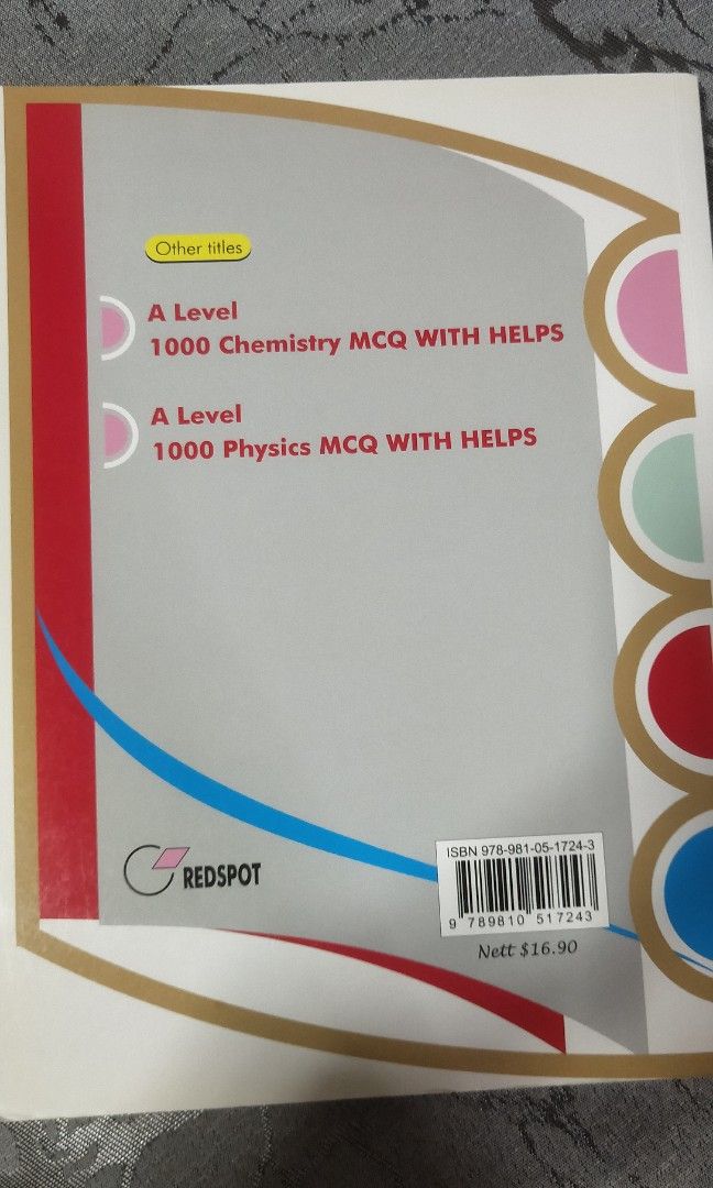 A Level 1000 Biology MCQ WITH HELPS, Hobbies & Toys, Books & Magazines ...
