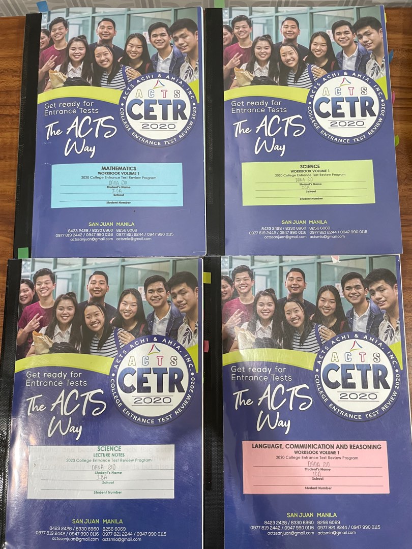 ACTS COLLEGE REVIEW BOOKS, Hobbies & Toys, Books & Magazines, Textbooks ...