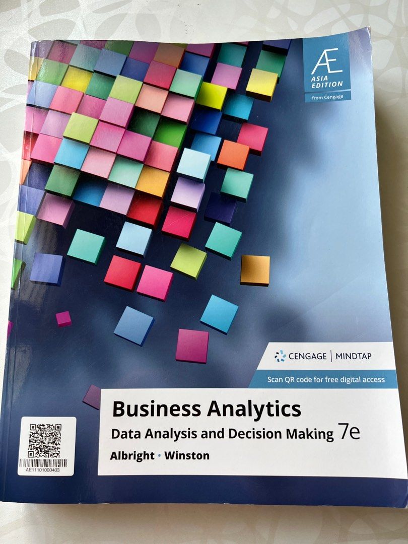 AE Business Analytics: Data Analysis & Decision Making, 7th Edition ...