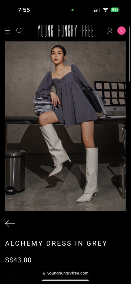 ALCHEMY DRESS IN GREY, Women's Fashion, Dresses & Sets, Dresses on ...