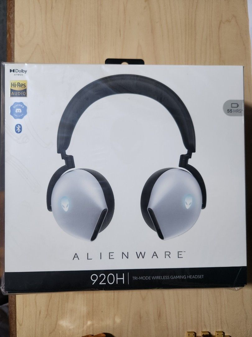 Alienware Tri-Mode Wireless Gaming Headset AW920H - Lunar Light, Audio ...