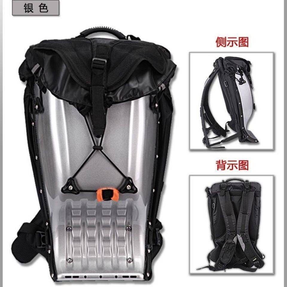 Anoka Motorcycle Riding Backpack, Carbon Fiber Hard Shell Backpack for ...