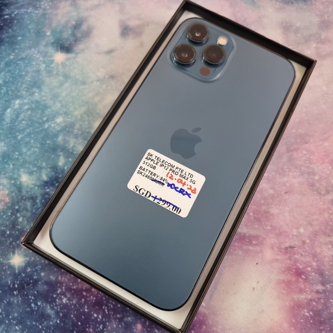 Apple iPhone 12 Pro Max 512GB Battery health:84%, Mobile Phones ...