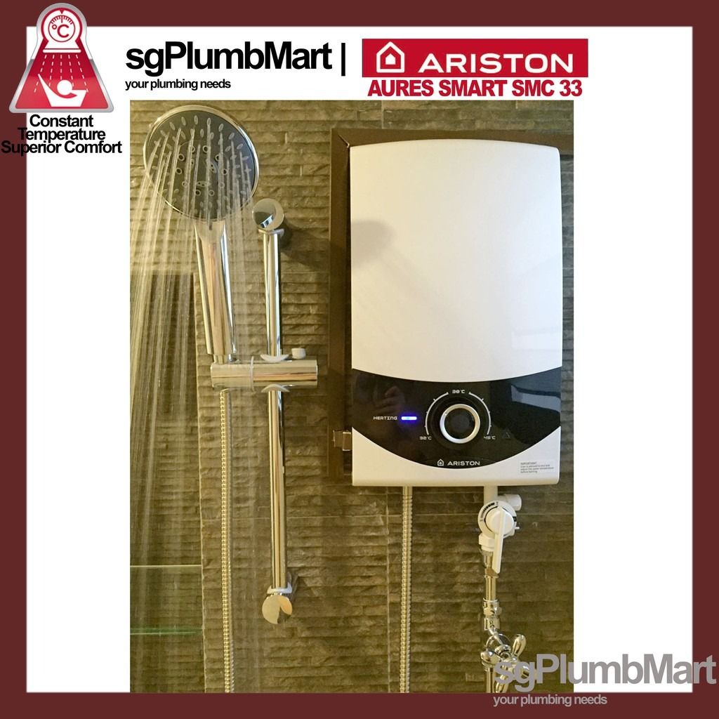 Ariston SMC33 Instant Water Heater Aures Smart, TV & Home Appliances ...