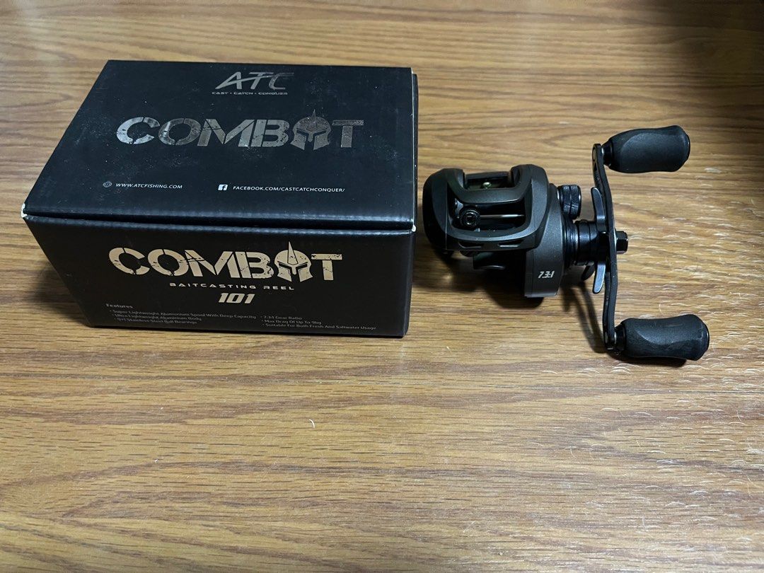 ATC Combat 101 Baitcasting Fishing Reel, Sports Equipment, Fishing on Carousell