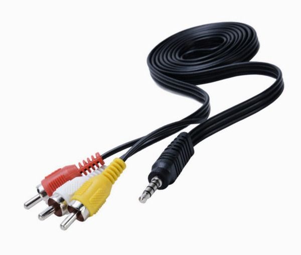 Audio Video Av Cable 2.5mm straight Plug To 3 Rca Male for Digital ...