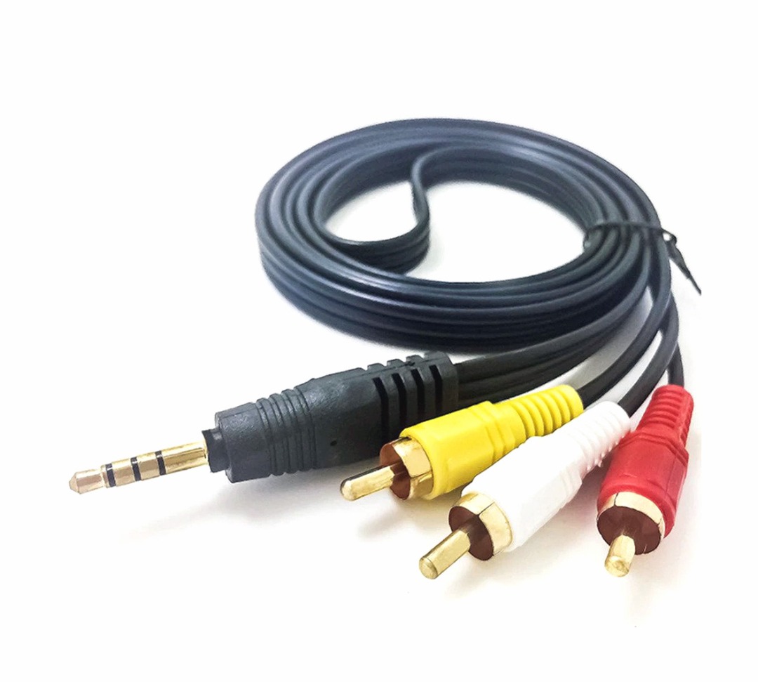 Audio Video Av Cable 2.5mm straight Plug To 3 Rca Male for Digital ...