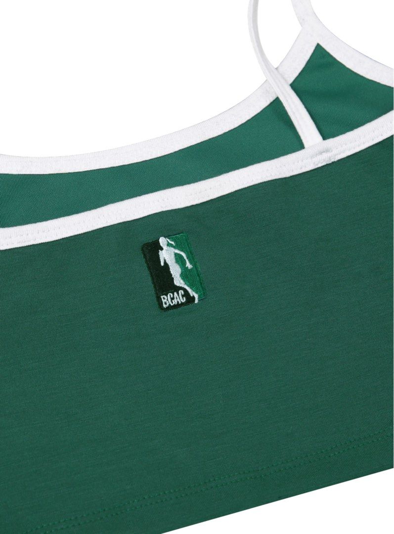 Authentic Bad Blood Classic Athletics Logo Aqua Bra in Ivy Green, Women ...