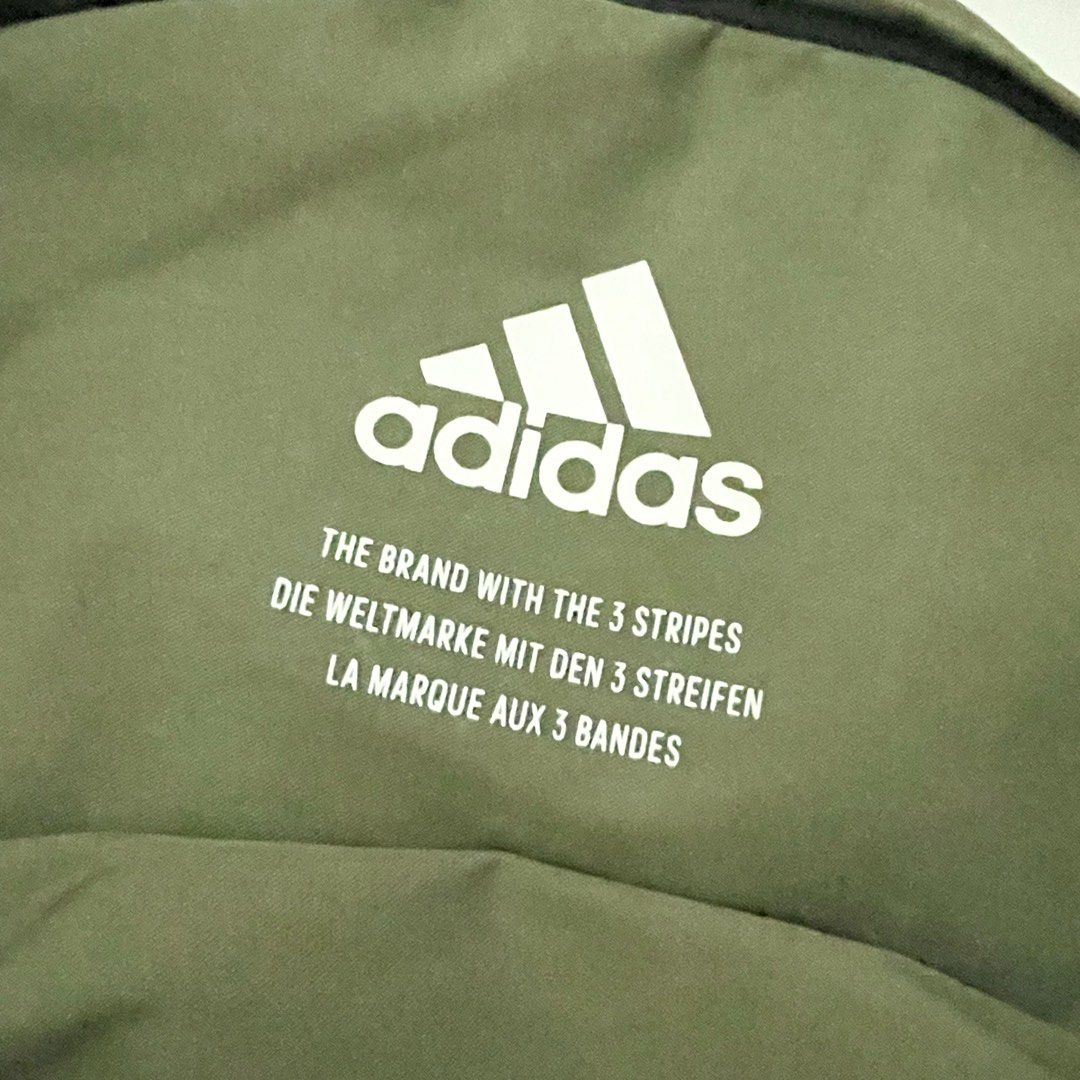 AUTHENTIC NEW LARGE Adidas army green backpack sports bag on Carousell