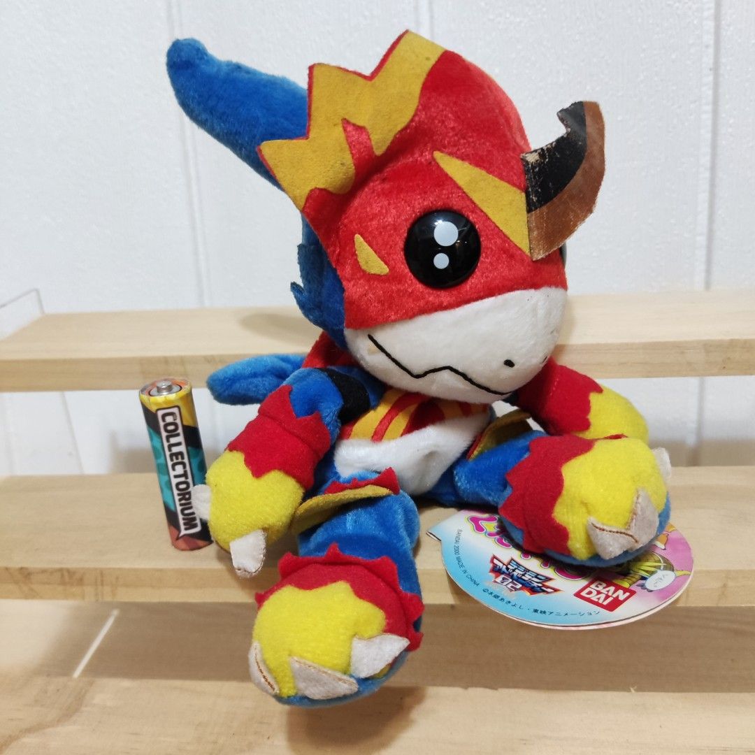 Bandai Digimon Flamedramon Plush, Hobbies & Toys, Toys & Games on Carousell