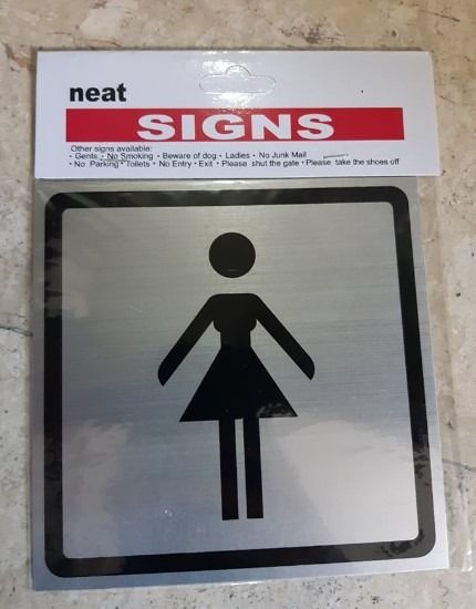 Bathroom Signage Male / Female / PWD Wheelchair Comfort Room Sign ...