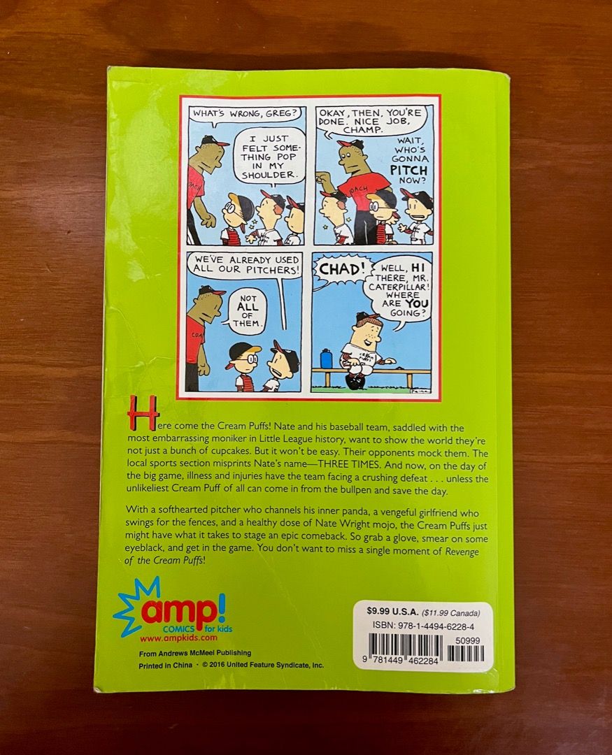 Big Nate Comic Book Revenge Of The Cream Puffs On Carousell