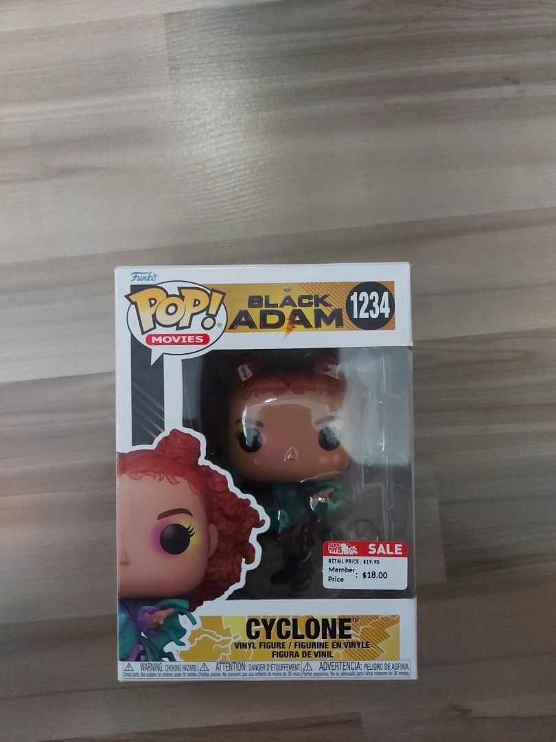 Black Adam Cyclone Funko Pop, Hobbies & Toys, Toys & Games on Carousell