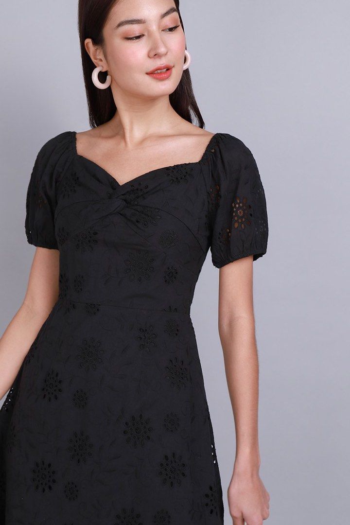 Black Eyelet Dress (Lilypirates), Women's Fashion, Dresses & Sets ...