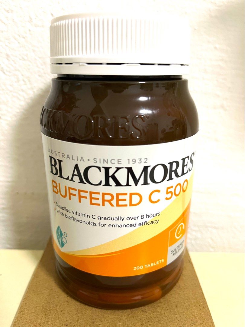 Blackmores Buffered C 500mg (200 tablets), Health & Nutrition, Health ...