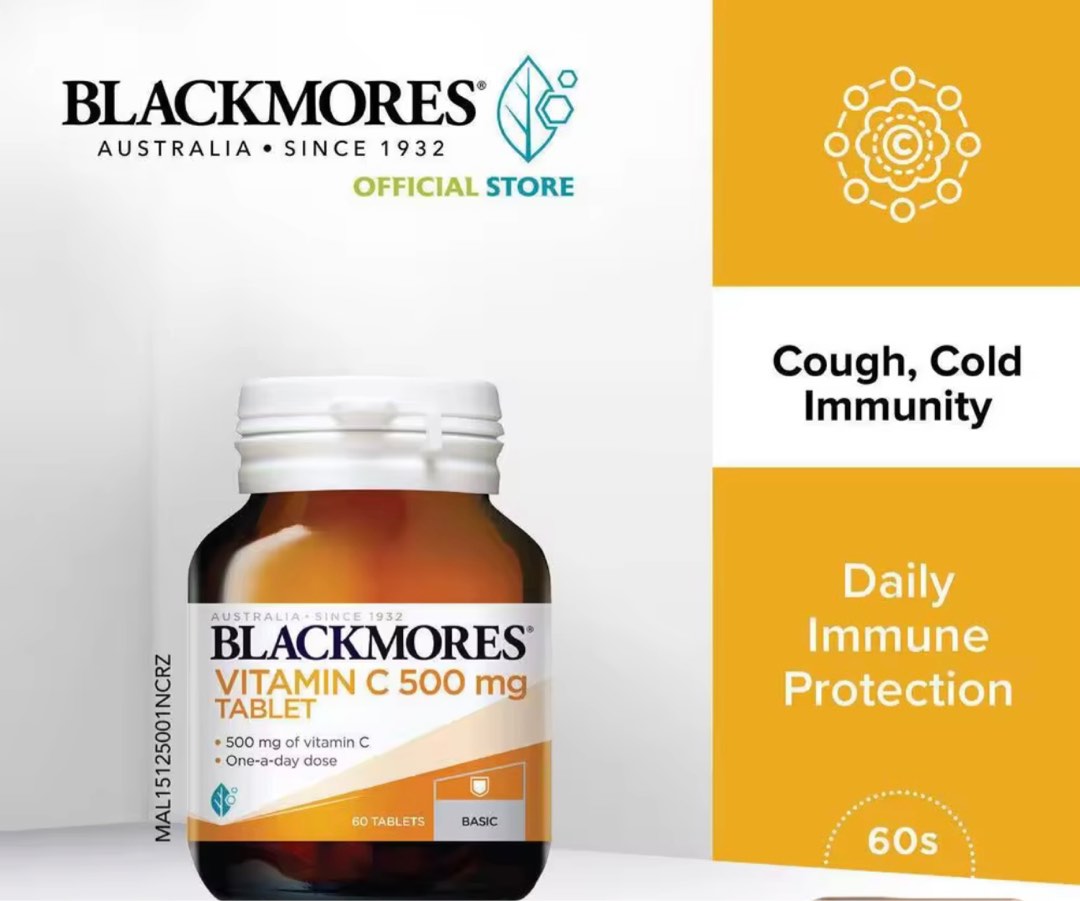 Blackmores Vitamin C 500mg 60s - Helps Your Immune System Naturally ...