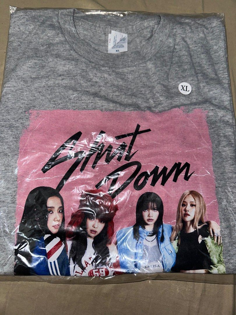 Blackpink shutdown official merch, Men's Fashion, Tops & Sets, Tshirts ...