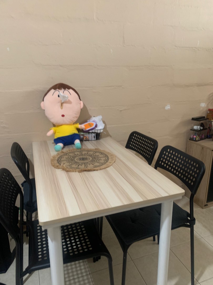 BLESSING table set (Free FOC), Furniture & Home Living, Furniture ...