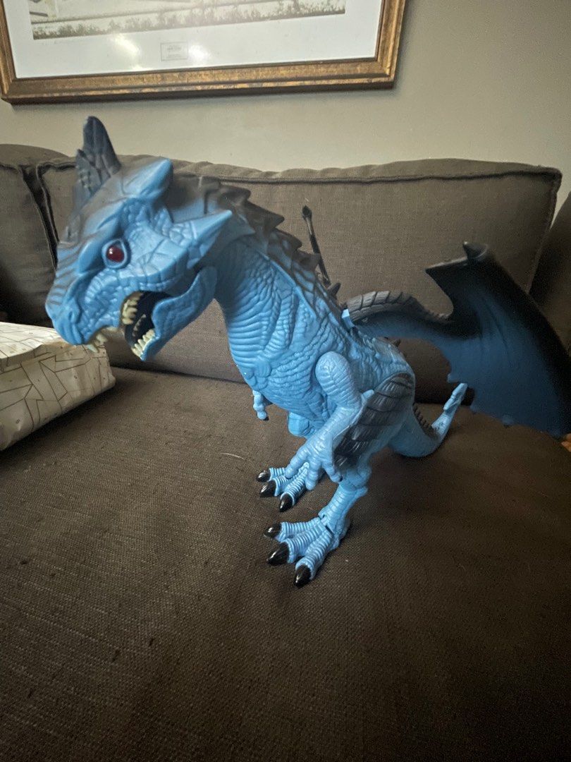 Blue dragon toy with lights and sound, Hobbies & Toys, Toys & Games on ...