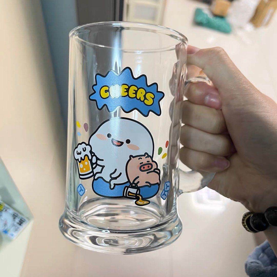[Gift Set] BNIB QUBY CUP BEER CHEERS TELEGRAM WHATSAPP STICKER CUTE ...