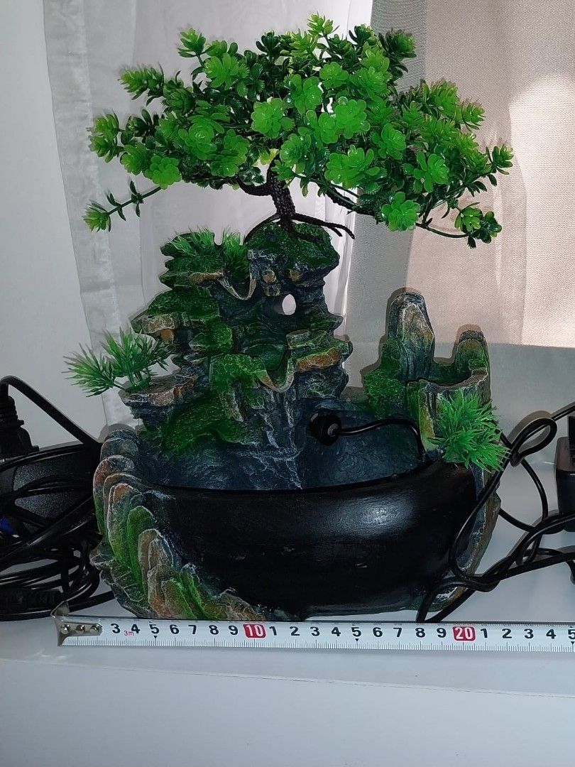 Bonsai Waterfall with Fog LEd, Furniture & Home Living, Home Decor ...