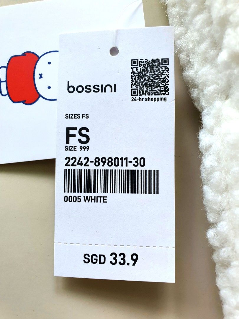 Bossini x Miffy Fleece Bag, Women's Fashion, Bags & Wallets, Tote Bags ...