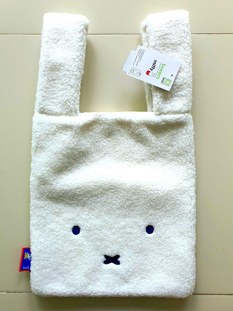 Bossini x Miffy Fleece Bag, Women's Fashion, Bags & Wallets, Tote Bags ...