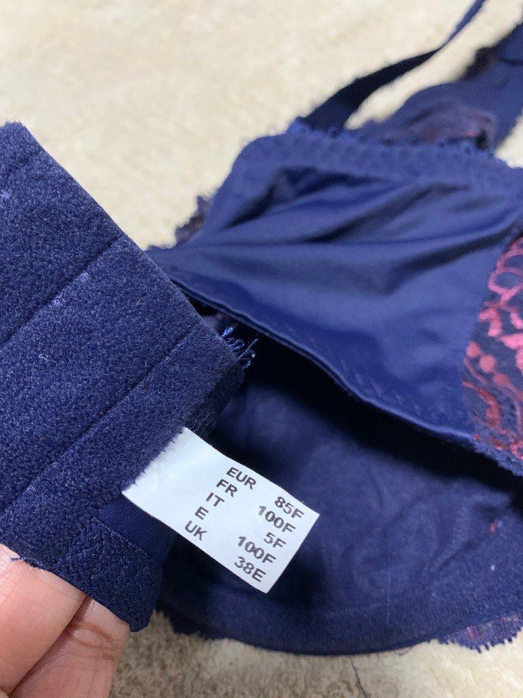 Branded laced UW bra size 85F or 38E, Women's Fashion, Undergarments ...
