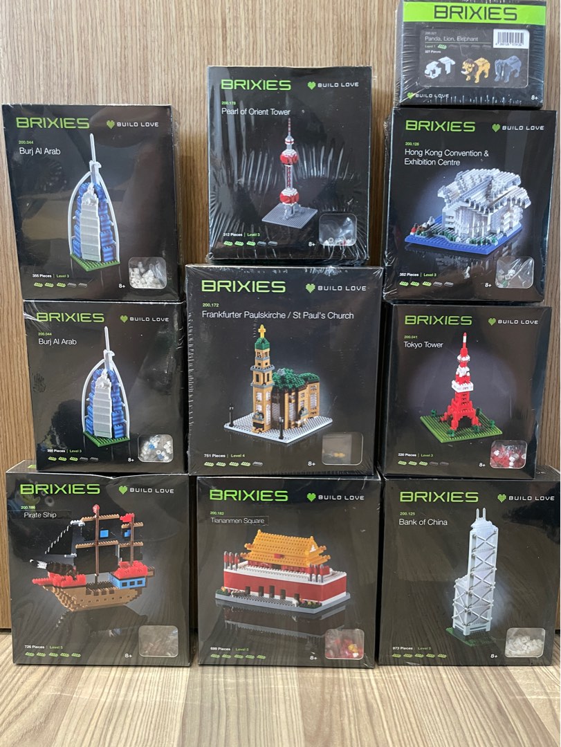 Nanoblocks Brixies Bundle Set Tokyo tower, Hobbies & Toys, Toys & Games on Carousell