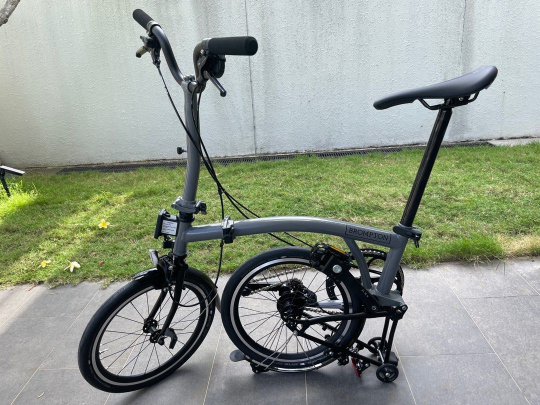 Brompton P line Gray with M bar, Sports Equipment, Bicycles & Parts ...