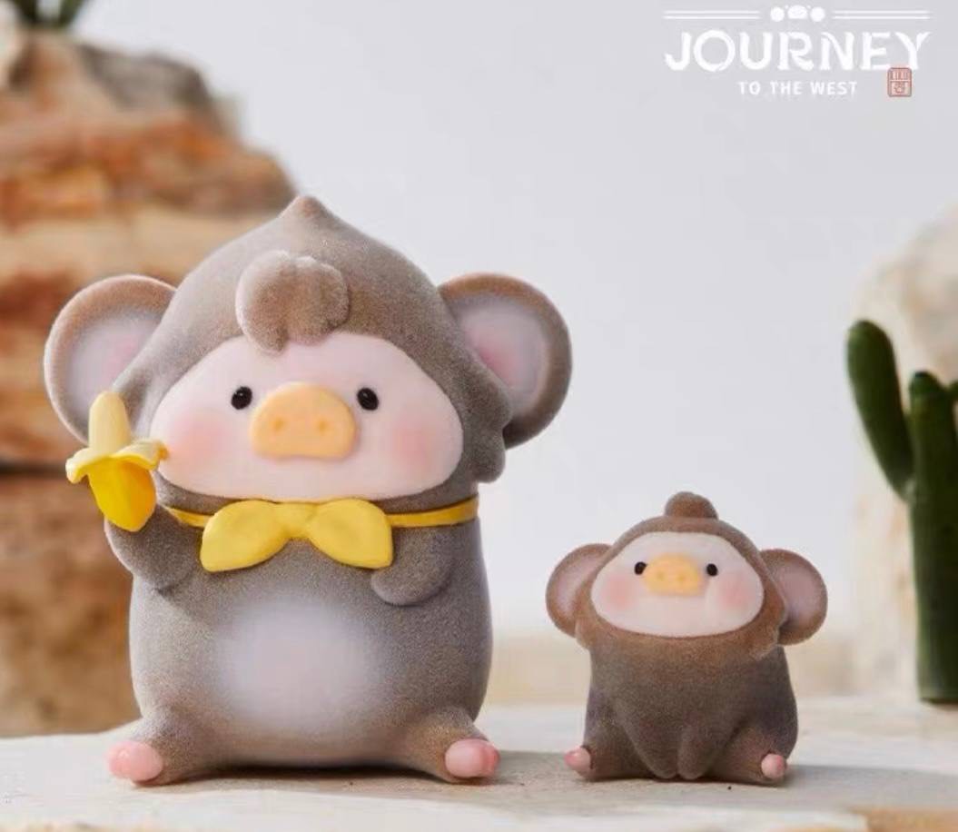 Canned Lulu The Piggy & Baby Monkey King Figurine, Hobbies & Toys, Toys ...