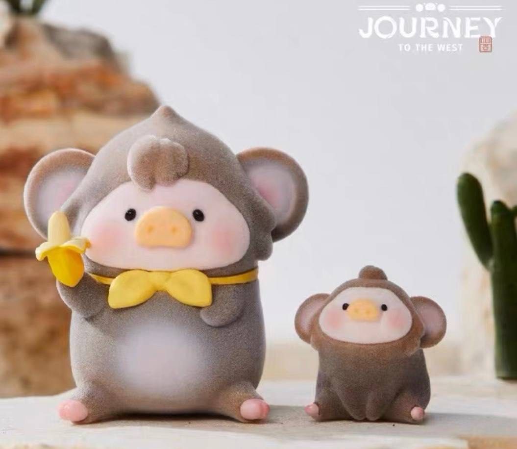 Canned Lulu The Piggy & Baby Monkey King Figurine, Hobbies & Toys, Toys ...