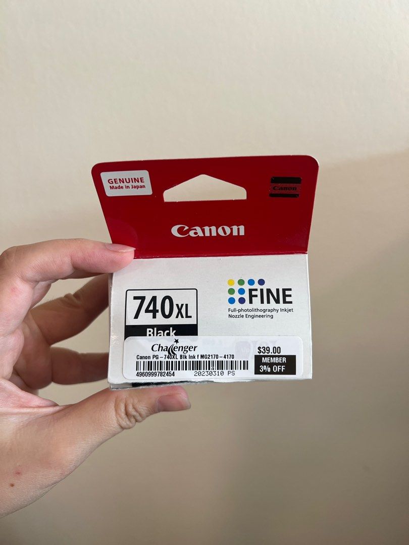 Canon PIXMA 740XL Black Printer Ink (NEW), Computers & Tech, Printers ...