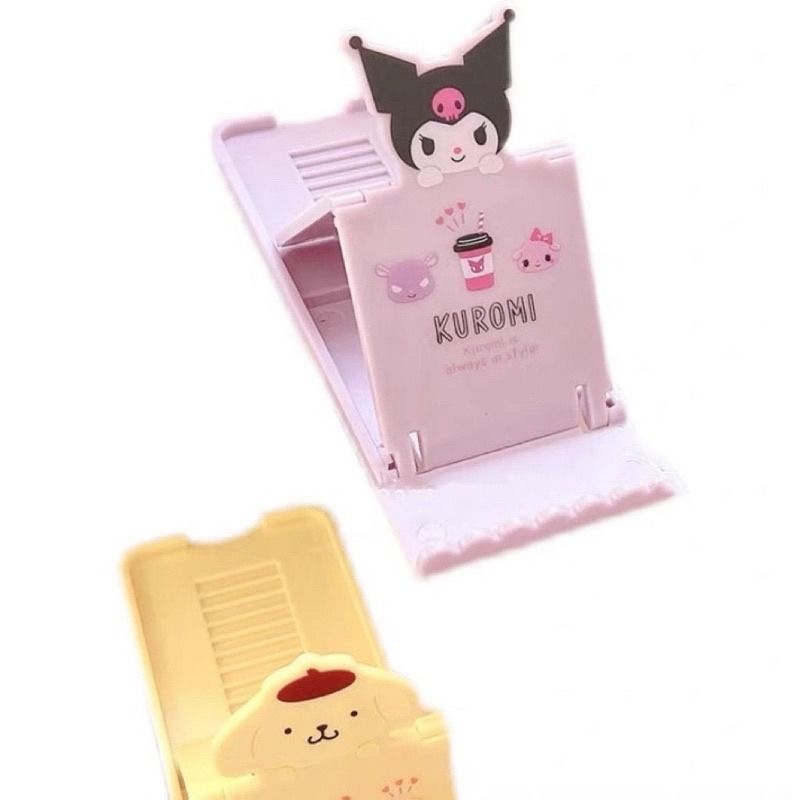 Cartoon Kuromi Cinnamoroll My Melody Pom Pom Purin Mobile Phone Holder ...