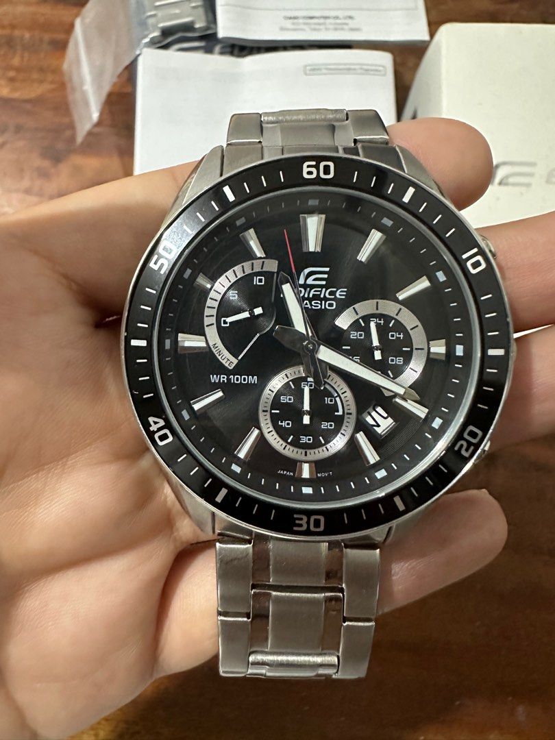 CASIO - Edifice Chronograph Watch EFR- 552D-1A, Luxury, Watches on ...