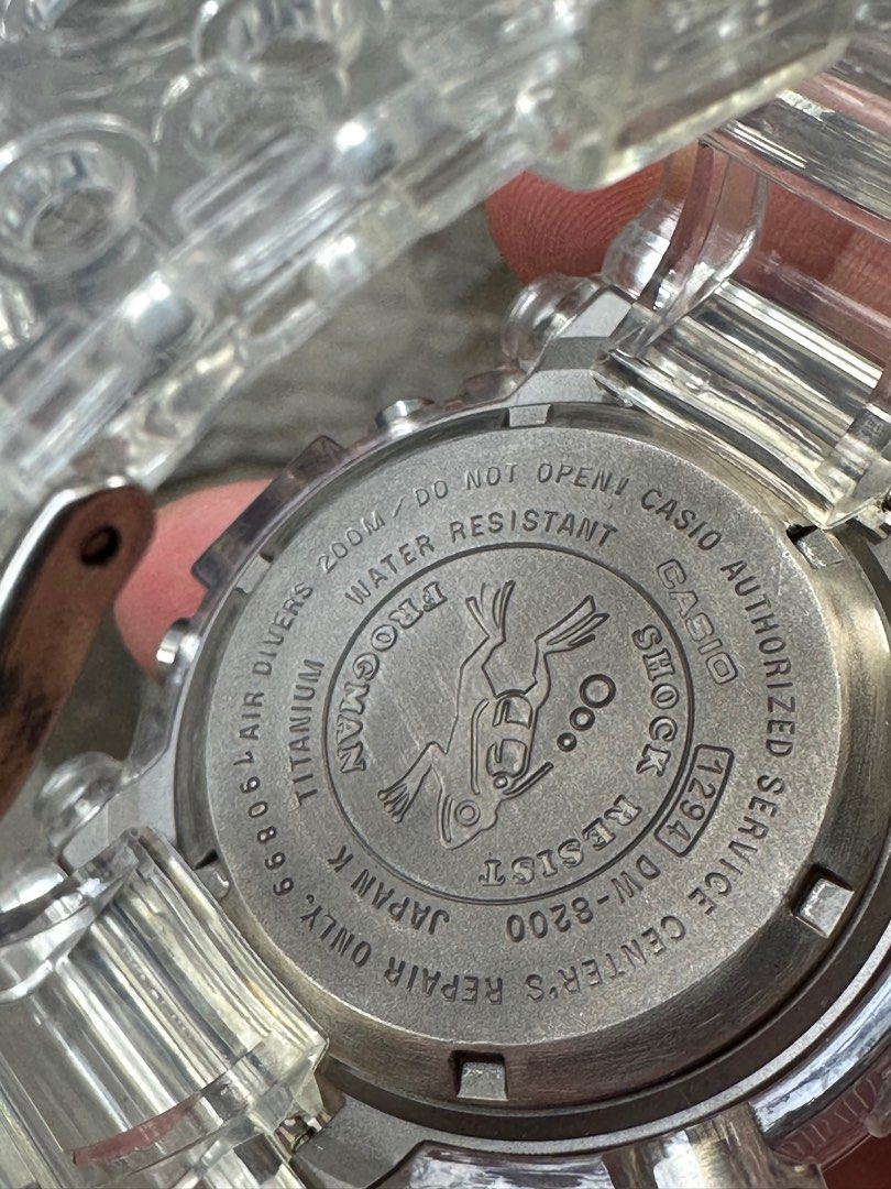 Casio Frogman titanium DW-8200 discontinue..., Men's Fashion, Watches ...