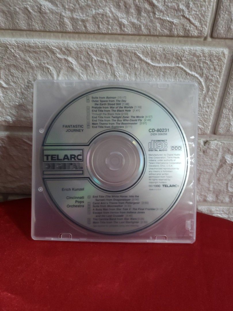 CD AUDIOPHILE CLASICAL stage screen / 1990 TELARC US PRESS - FANTASTIC ...