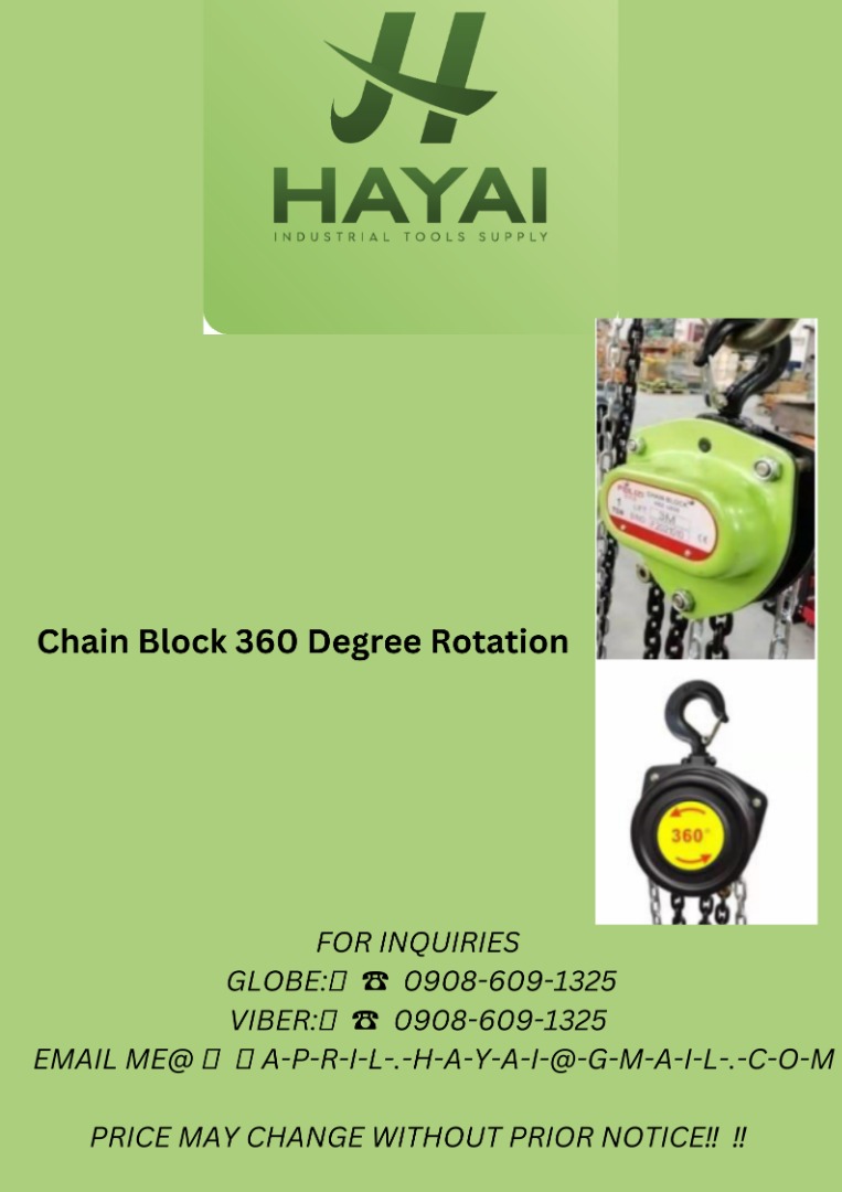 Chain Block 360 Degree Rotation, Commercial & Industrial, Construction ...