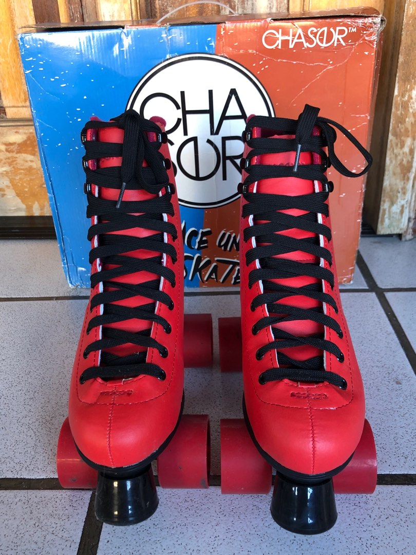 Chaser Red Roller skates, Sports Equipment, Sports & Games, Skates ...
